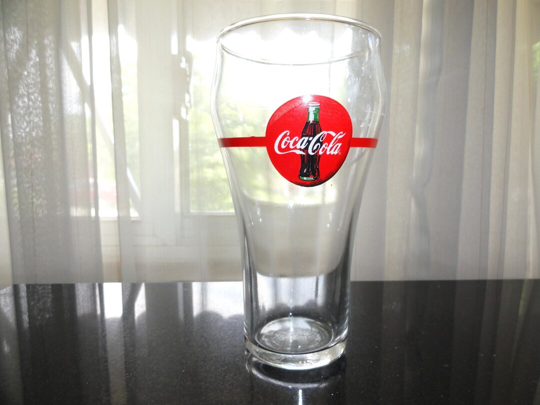 Vintage Coke Coca-cola Red Ring Emblem Tumbler Glass - Etsy