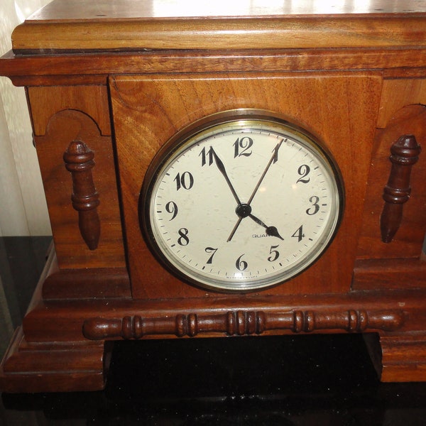 Wood Mantle Clock - Etsy