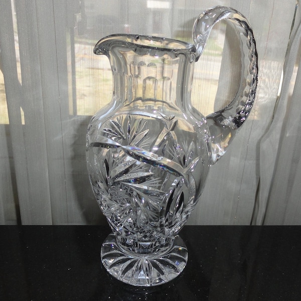 Lead Crystal Pitcher - Etsy