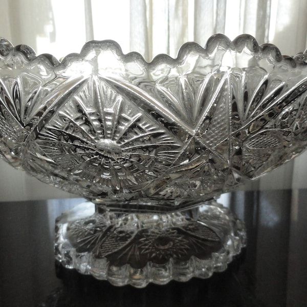Imperial Glass Crystal Bowl - Etsy