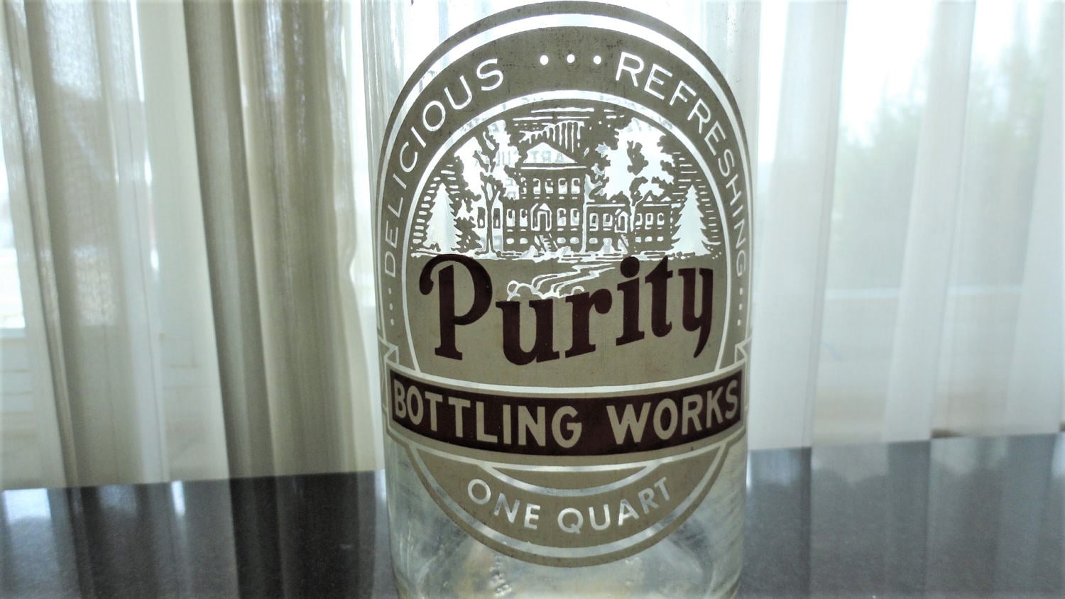 Vintage Retro PBW Purity Bottling Works One Quart 32 Fluid Ounces Clear ...