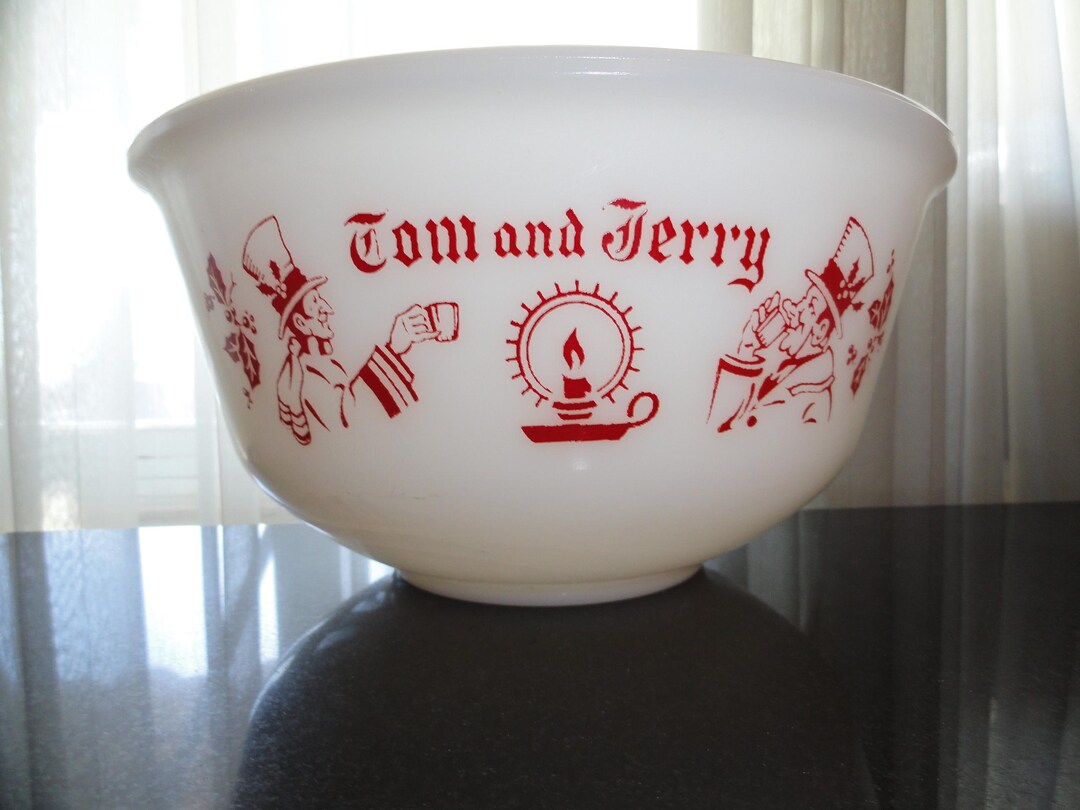 Mid Century 1960's Hazel Atlas Tom and Jerry Punch Serving Bowl - Etsy