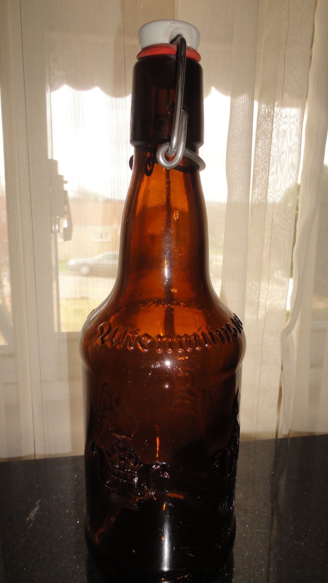 Vintage 1980's Das Altenmὓnster Brauer Bier Dark Brown Glass German ...