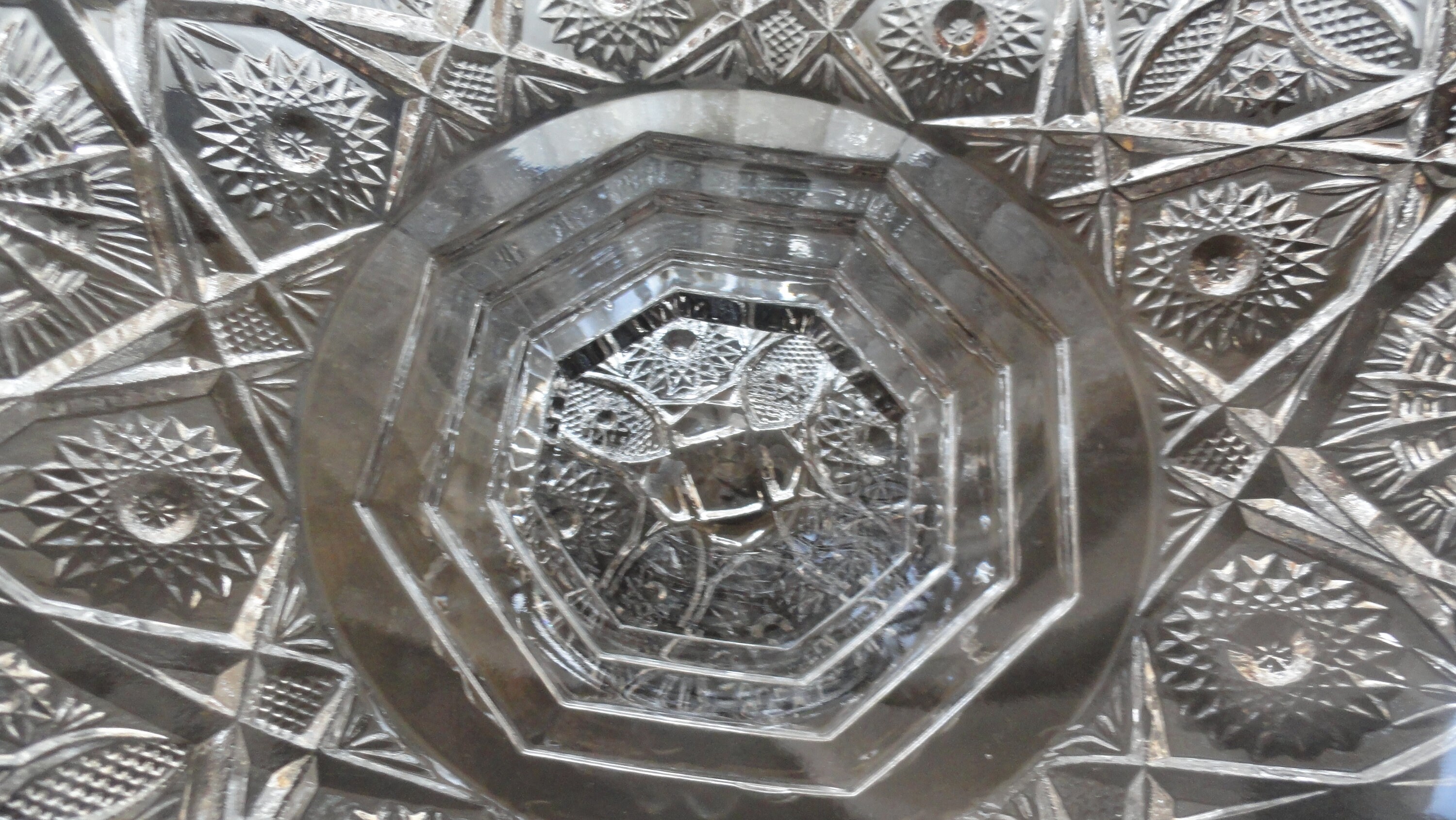Mid Century Imperial Crystal Glass Company Pressed Glass 8-5/8" Footed ...