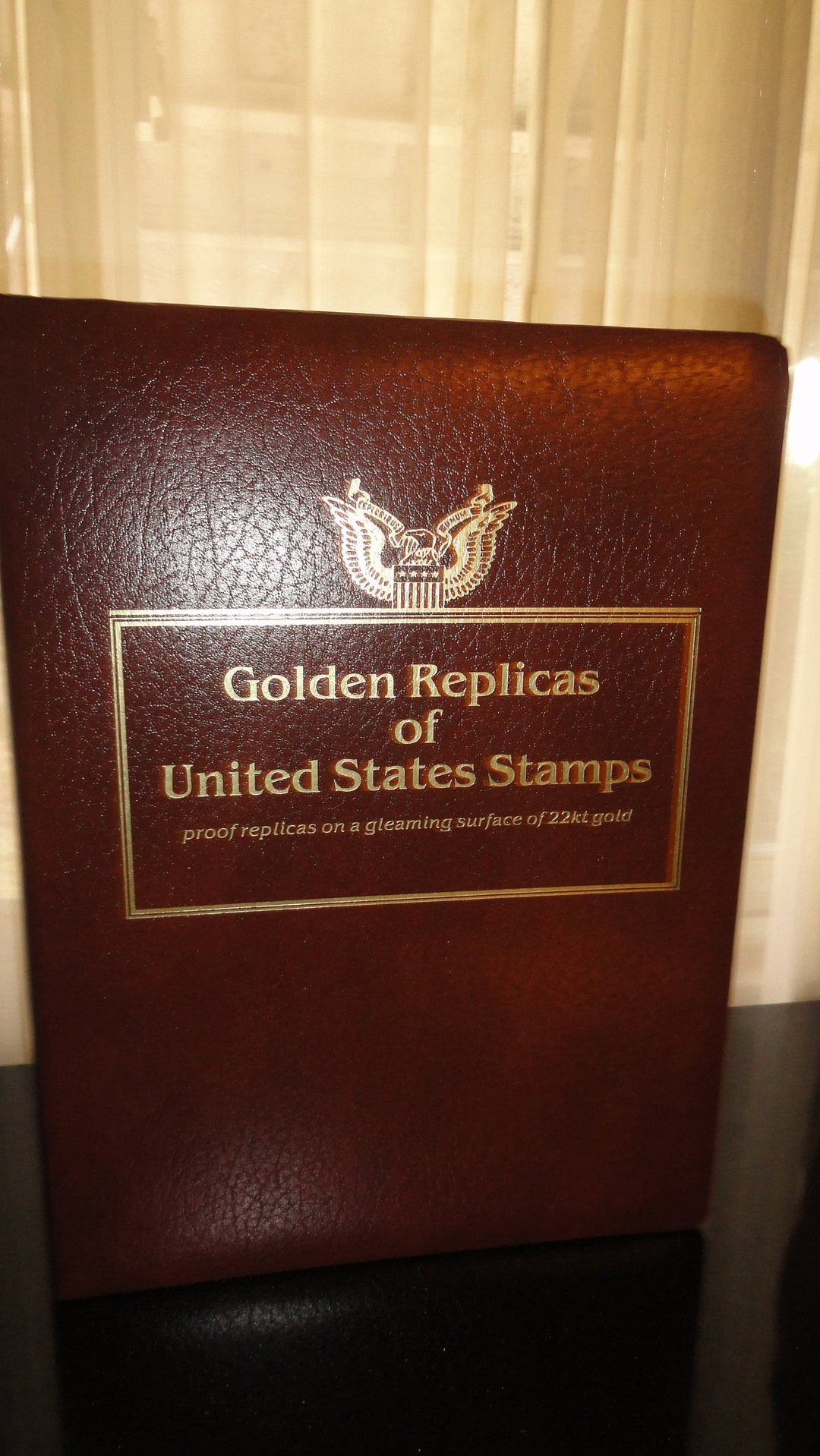 Vintage Golden Replica of United States Stamps Proof Replicas on A ...