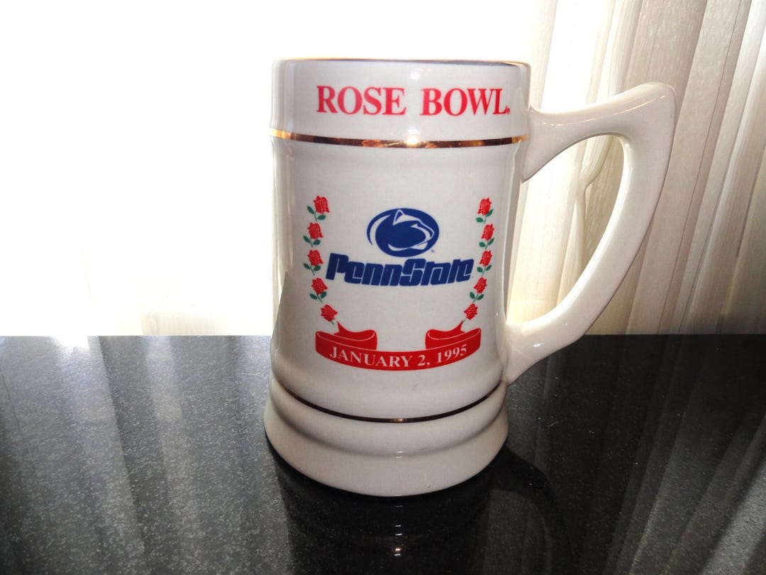 Retro Penn State Rose Bowl January 2, 1995 Gold Trim Beer Mug - Etsy