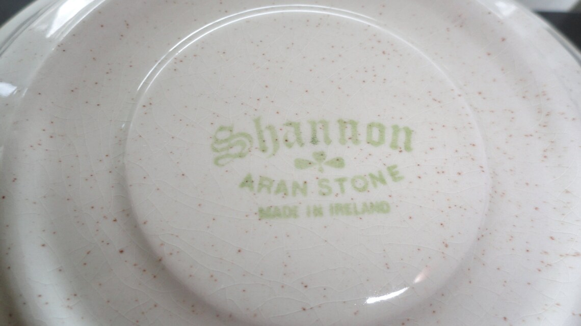 Shannon Pottery Vintage Aran Stone MADE in IRELAND Brendan BALLYGAR Set ...