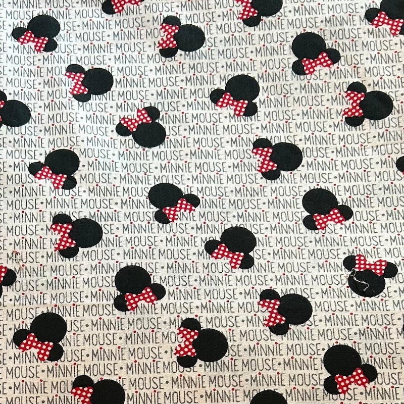 Minnie Mouse Fabric - Etsy