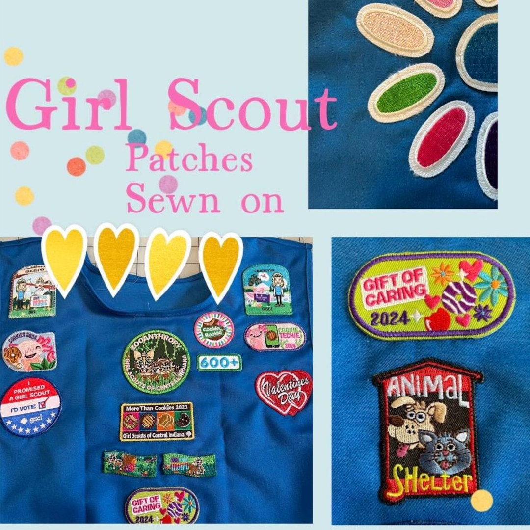 Girl Scout Patches Sewn on for You! - Etsy