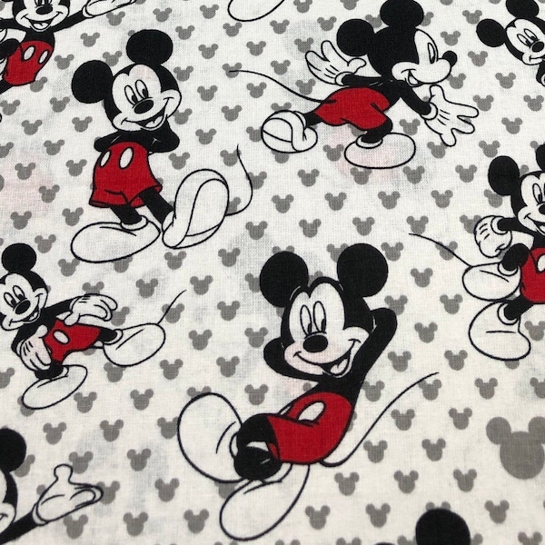Mickey Mouse Fabric - Etsy