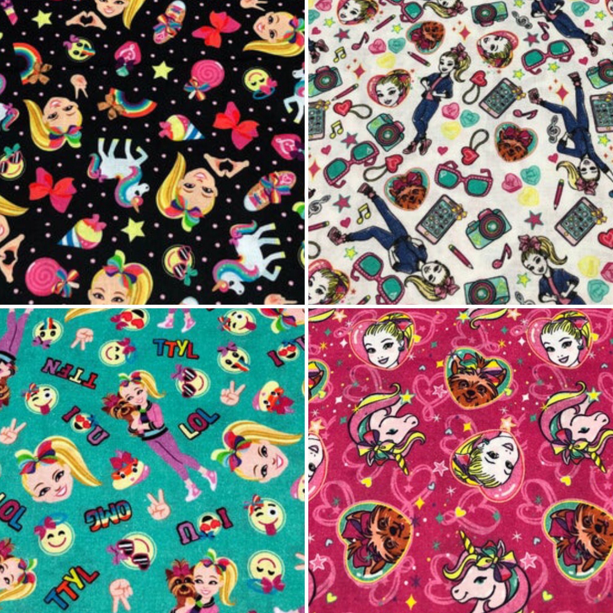 JoJo Siwa Fabric by the yard 100% Cotton for Clothing Crafts | Etsy