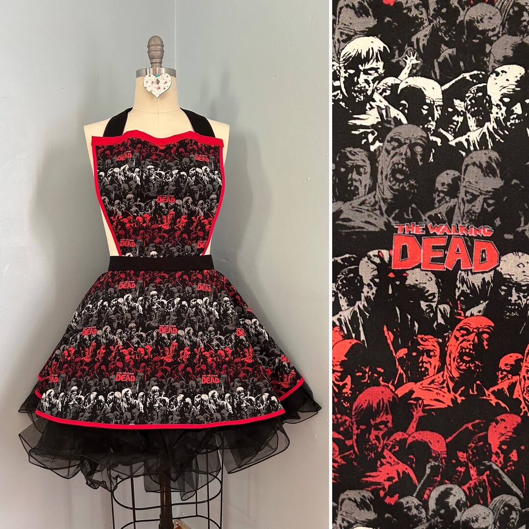 The Walking Dead Apron Ready to Ship! Petticoat Option - Etsy