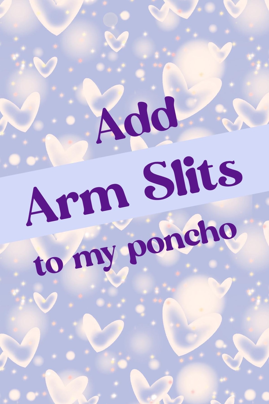 Poncho Arm Slits Add-on to Your Poncho Order - Etsy