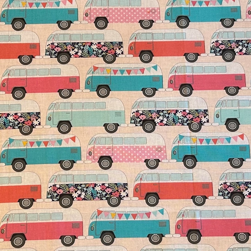 Vw Bus Fabric - Etsy