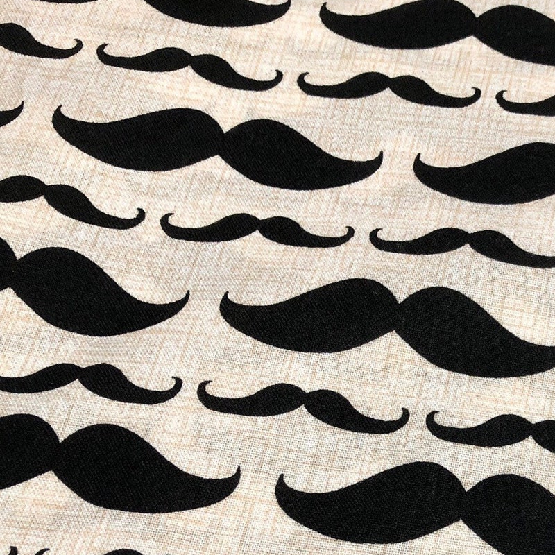 Mustache Fabrics - Etsy