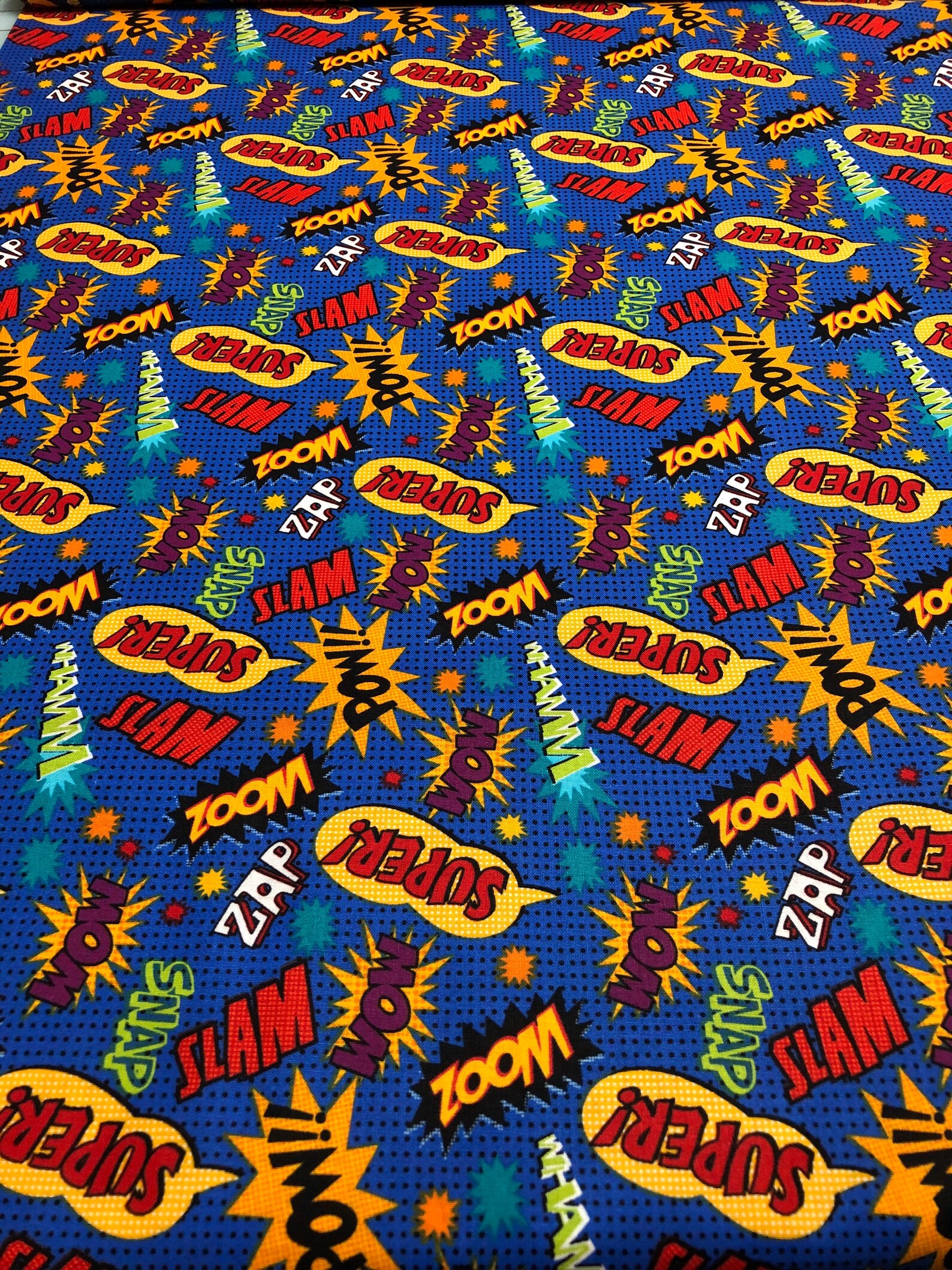 Superhero Fabric by the Yard 100% Cotton for Clothing Crafts | Etsy