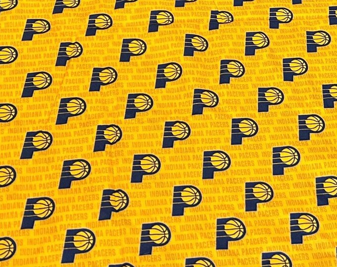 Indiana Pacers Fabric by the Yard 100% Cotton Quilting Crafts ...