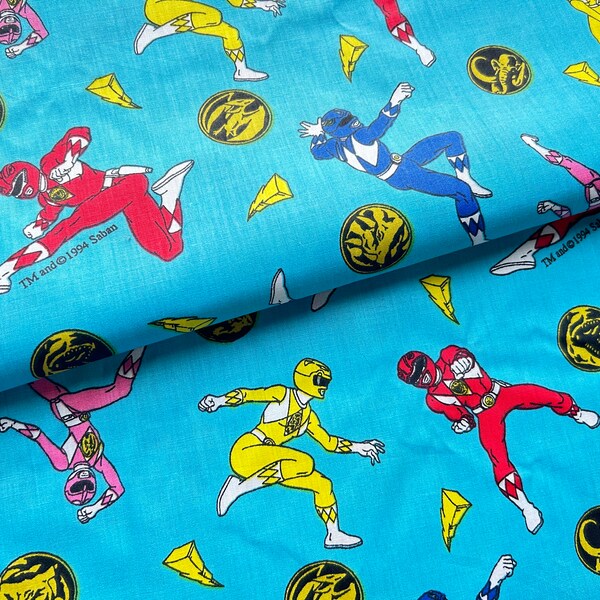 Power Rangers Fabric - Etsy
