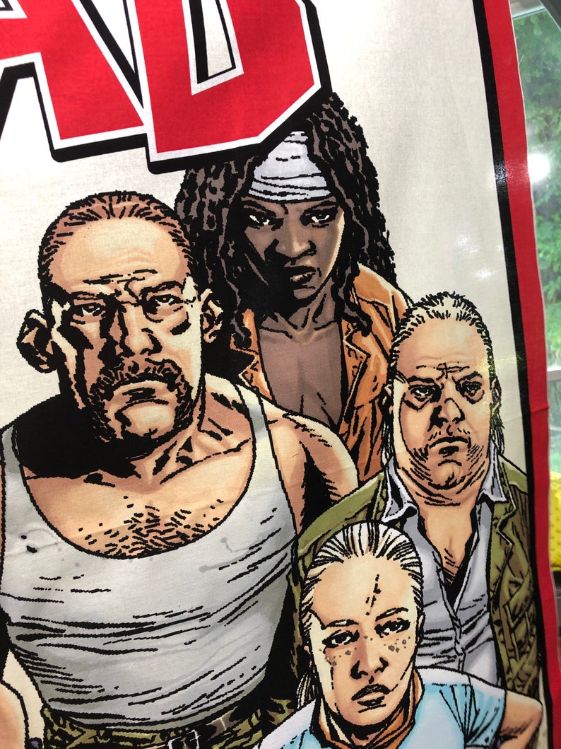 The Walking Dead Fabric by the Yard 100% Cotton TWD Characters Robert ...