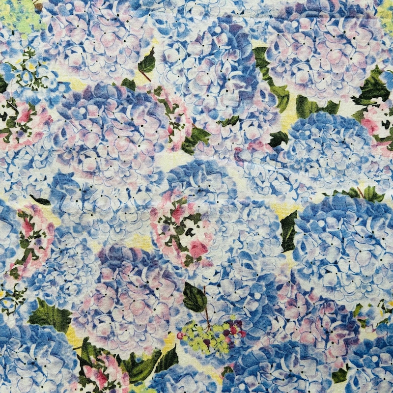 Hydrangea Fabric - Etsy