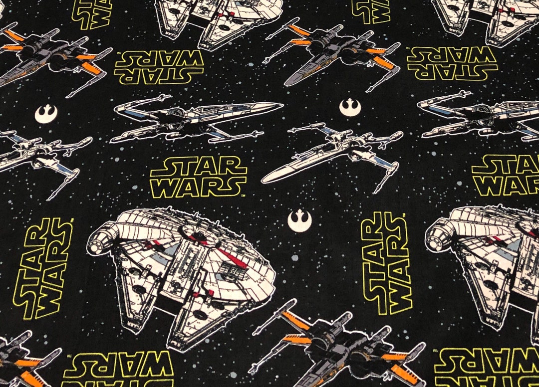 Star Wars Fabric by the Yard 100% Cotton for Clothing, Crafts, Quilting ...