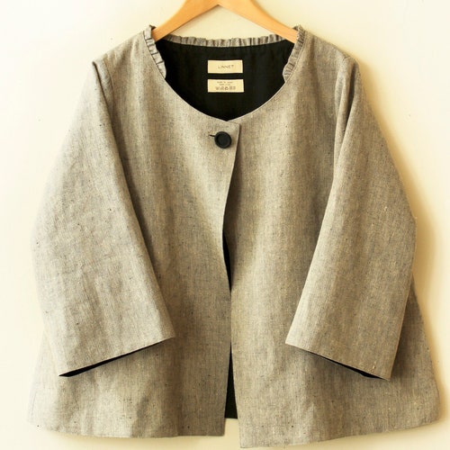 LINNET Pattern /no.93 Simple Jacket - Etsy