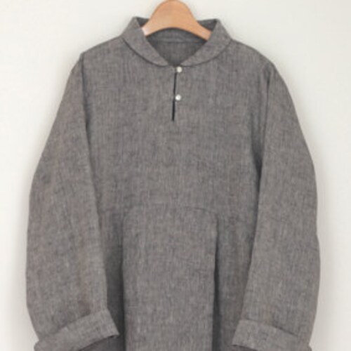 LINNET Pattern / No99 Standing Shawl Collar Dress - Etsy UK