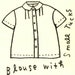 LINNET Pattern / No.94 Blouse With Small Tucks S~xxl(includes 5 Sizes ...