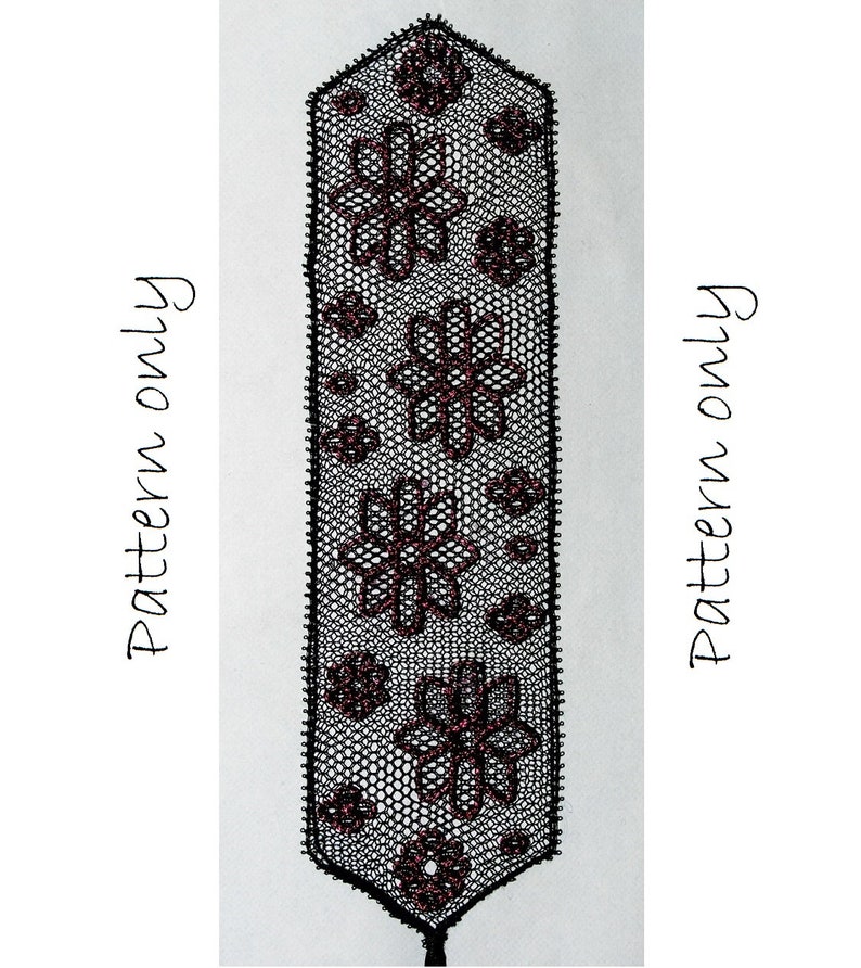 Stella Bookmark Bobbin Lace Pattern - Etsy