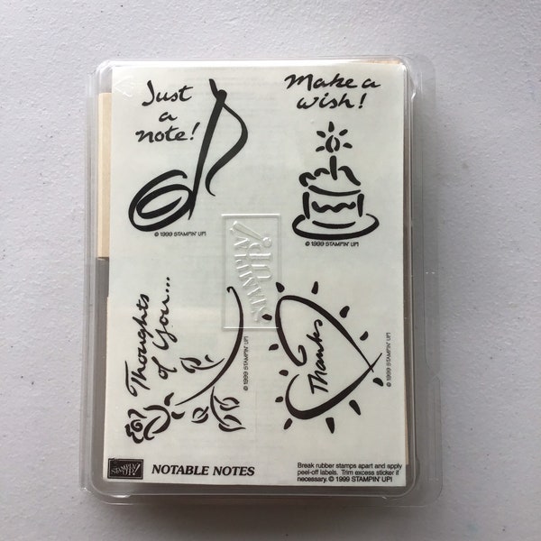 Just a Note Stamps - Etsy