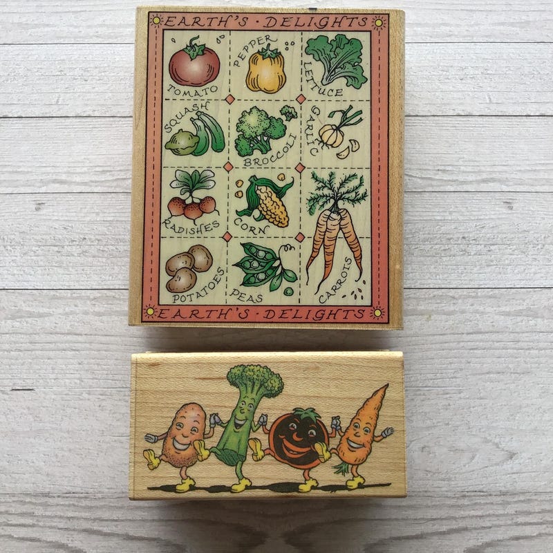 Vegetable Stamp - Etsy