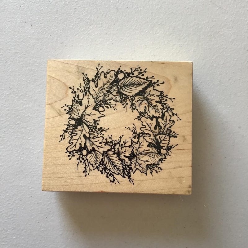 Autumn Rubber Stamp - Etsy