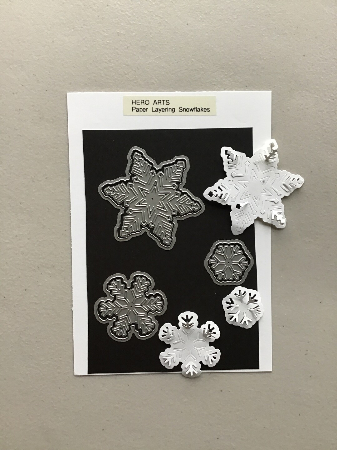 Retired Hero Arts Paper Layering Snowflakes Die Set/christmas/winter ...