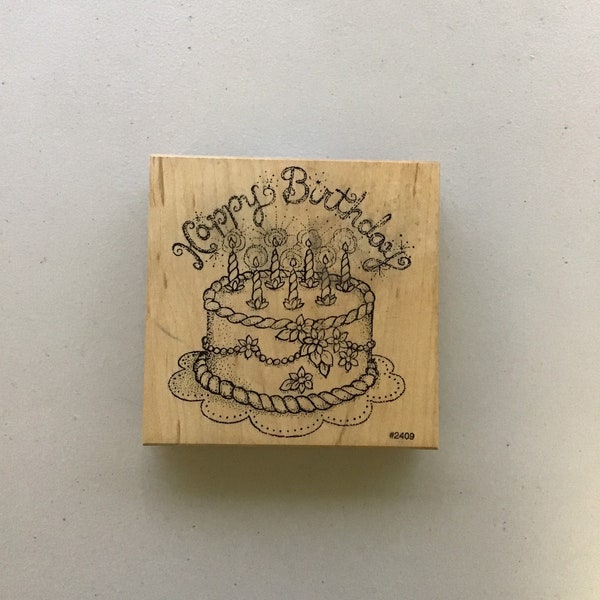 Cake Rubber Stamp - Etsy
