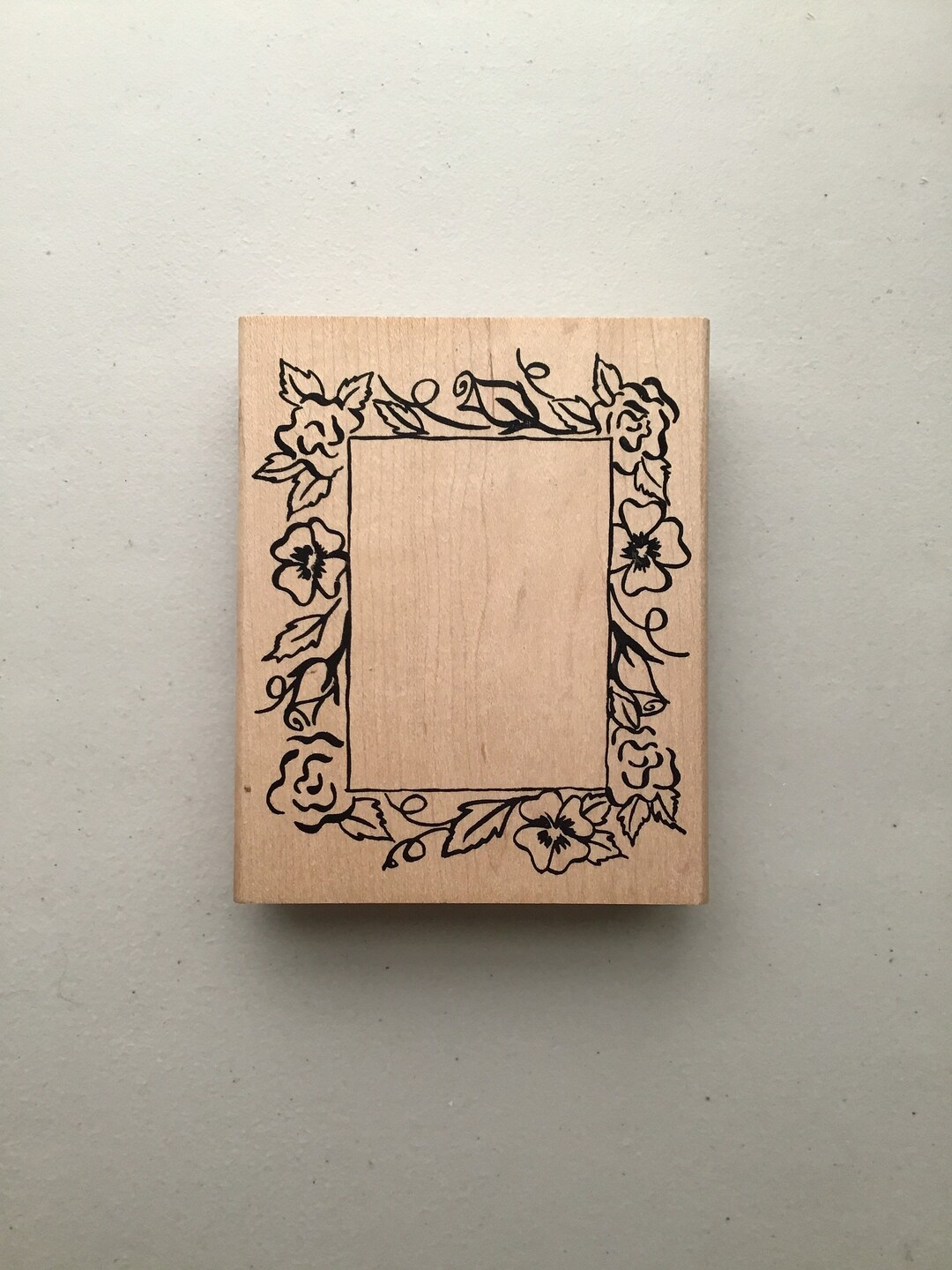 Vintage Denami Designs Floral Frame Wood Mounted Rubber Stamp/pre-owned ...