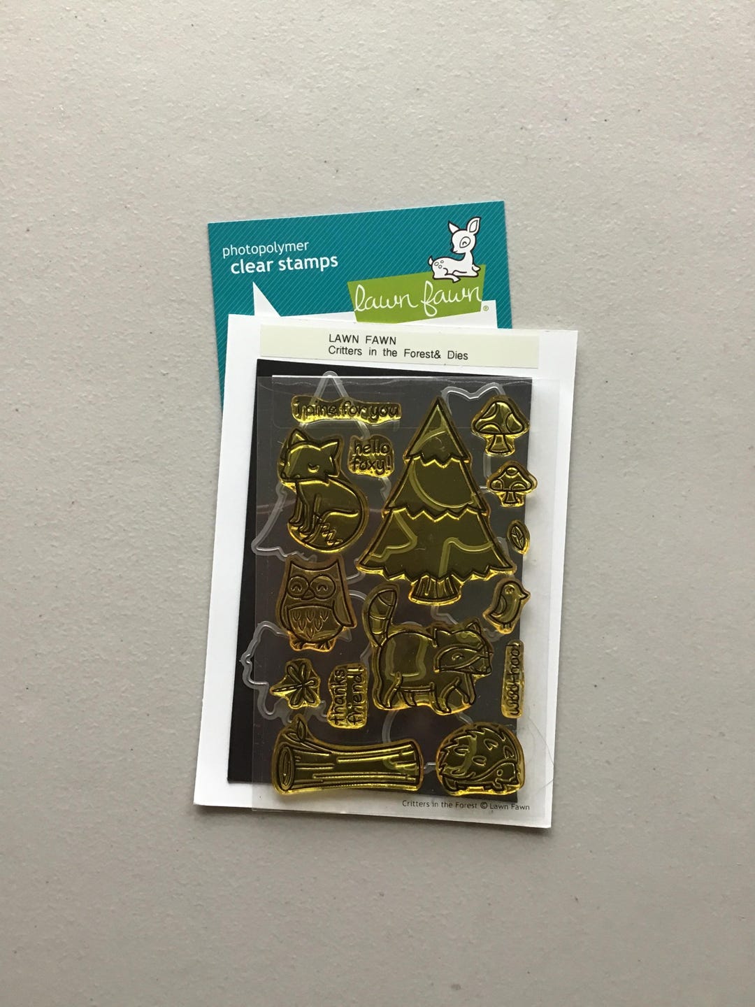 Lawn Fawn Critters in the Forest Stamp and Die Set - Etsy