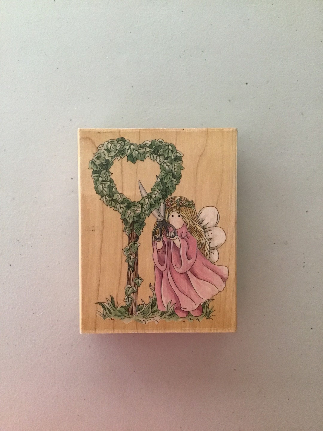 Stamps Happen "ivy" Topiary Fairy Wood Mounted Rubber Stamp/botanicals ...
