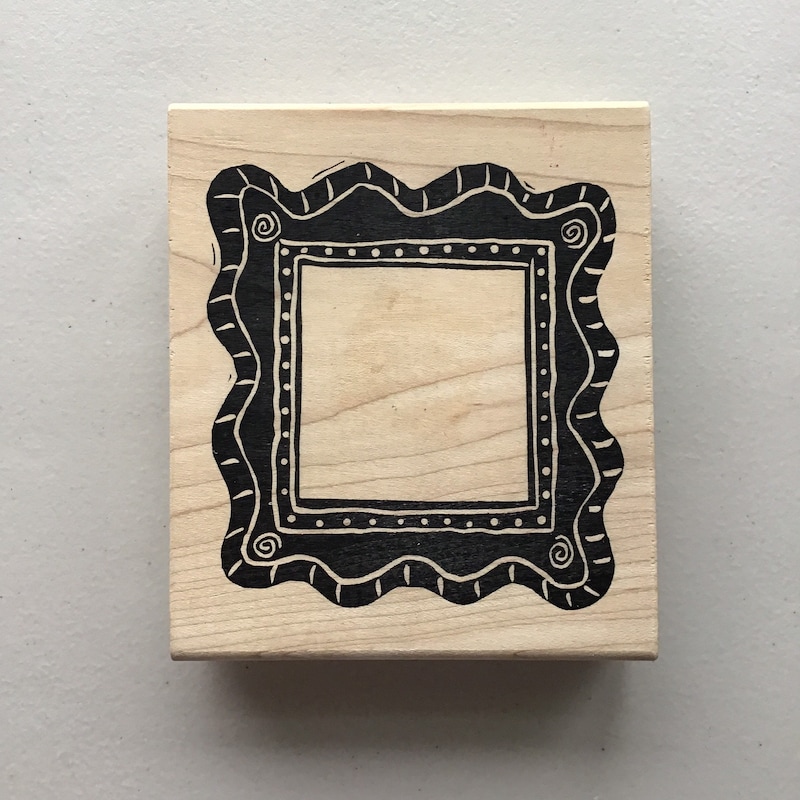 Frame Rubber Stamp - Etsy