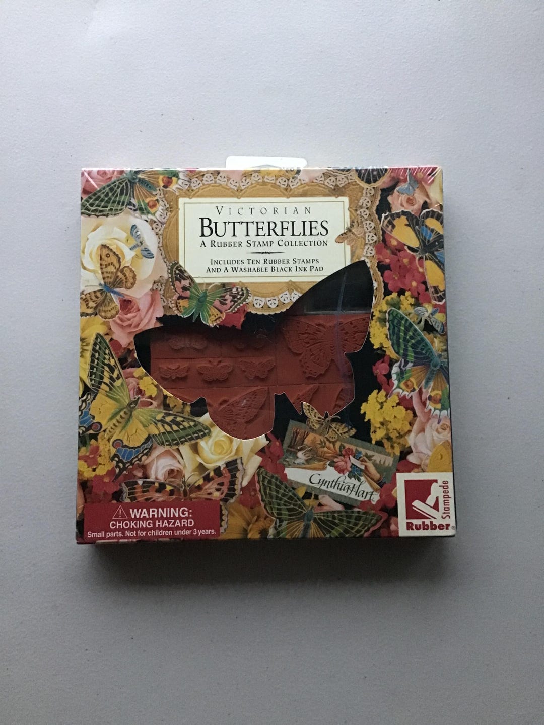 New/unopened Rubber Stampede Victorian Butterflies Stamp Set by Cynthia ...