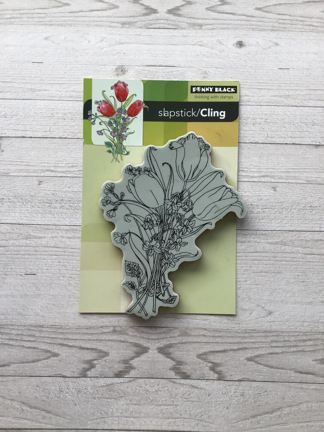 Penny Black Slapstick/cling "spring Beauty" Repositionable Rubber Stamp ...