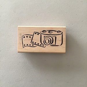 Vintage Denami Designs Camera With Film Wood Mounted Rubber Stamp/pre ...