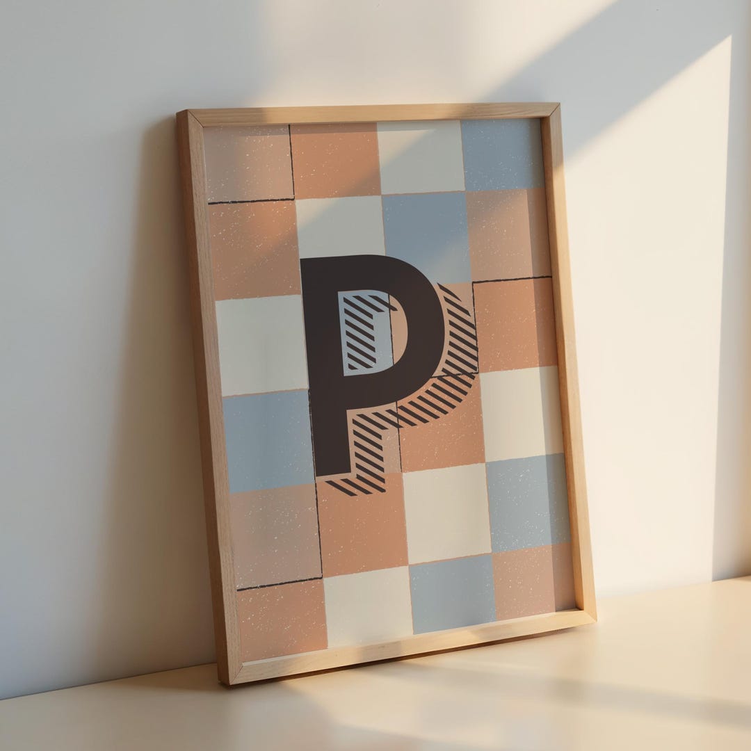 Alphabet Printable Letter P • Wall Art Print • Kids Room Letter P ...