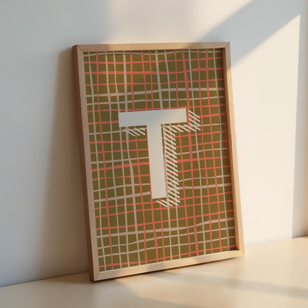 Alphabet Printable Letter T • Wall Art Print • Kids Room Letter T ...