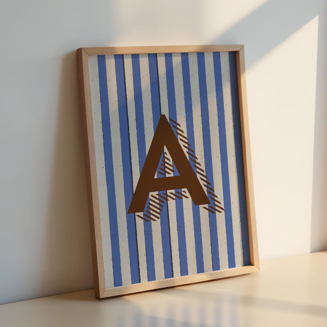 Alphabet Printable Letter A • Wall Art Print • Kids Room Letter A ...