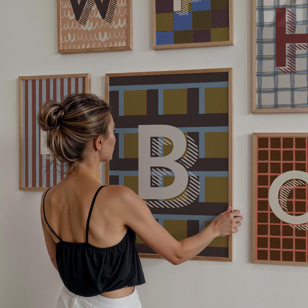 Alphabet Printable Letter B • Wall Art Print • Kids Room Letter B ...