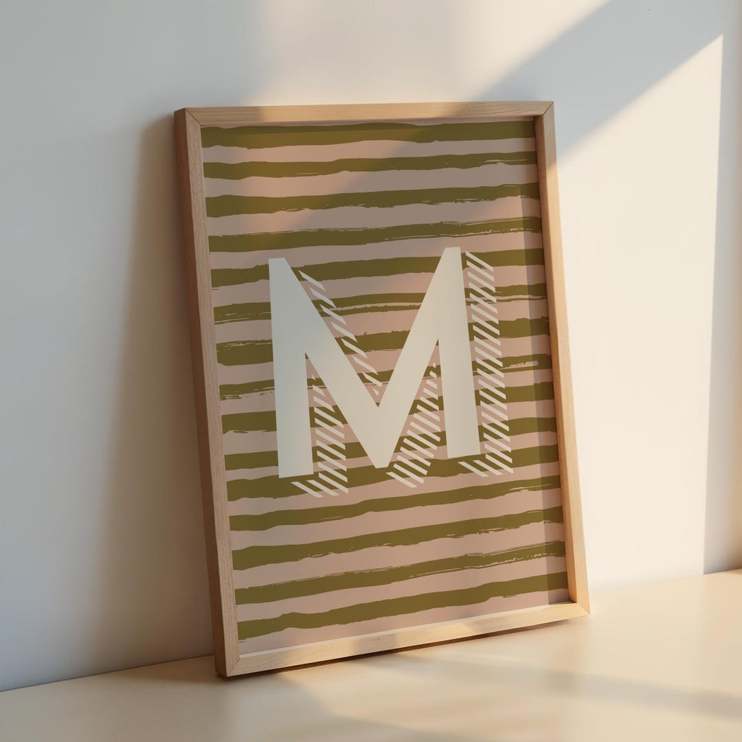 Alphabet Printable Letter M • Wall Art Print • Kids Room Letter M ...