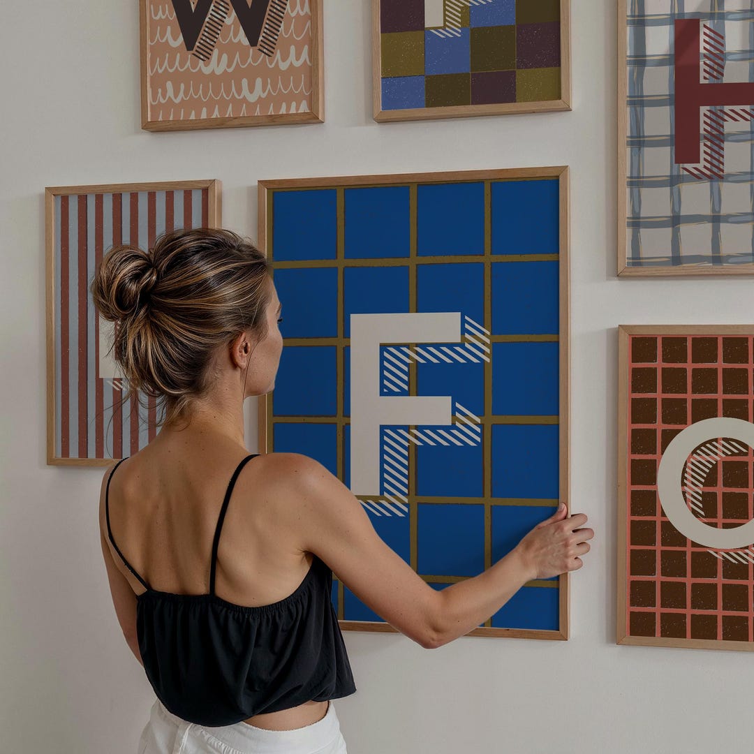 Alphabet Printable Letter F • Wall Art Print • Kids Room Letter F ...