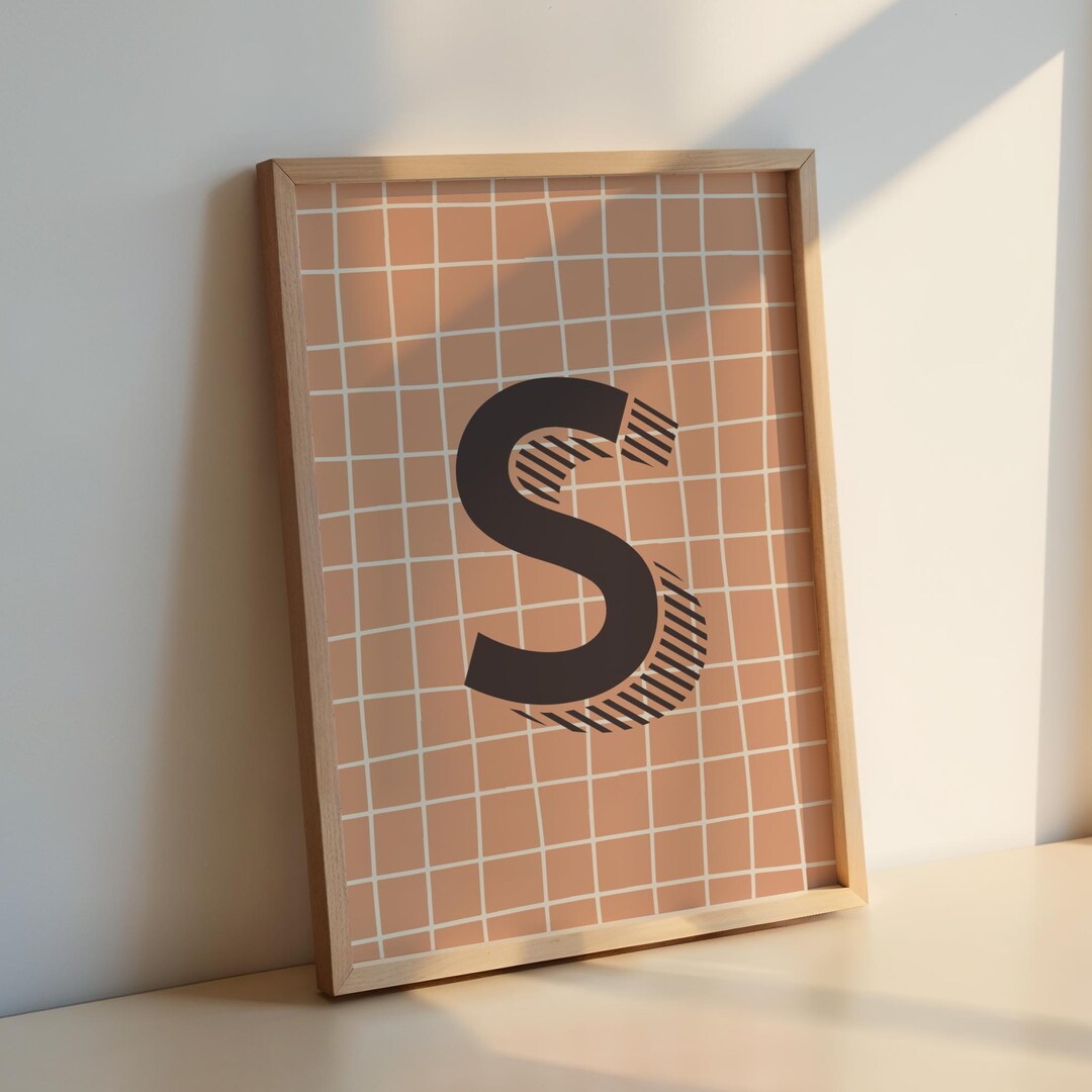 Alphabet Printable Letter S • Wall Art Print • Kids Room Letter S ...