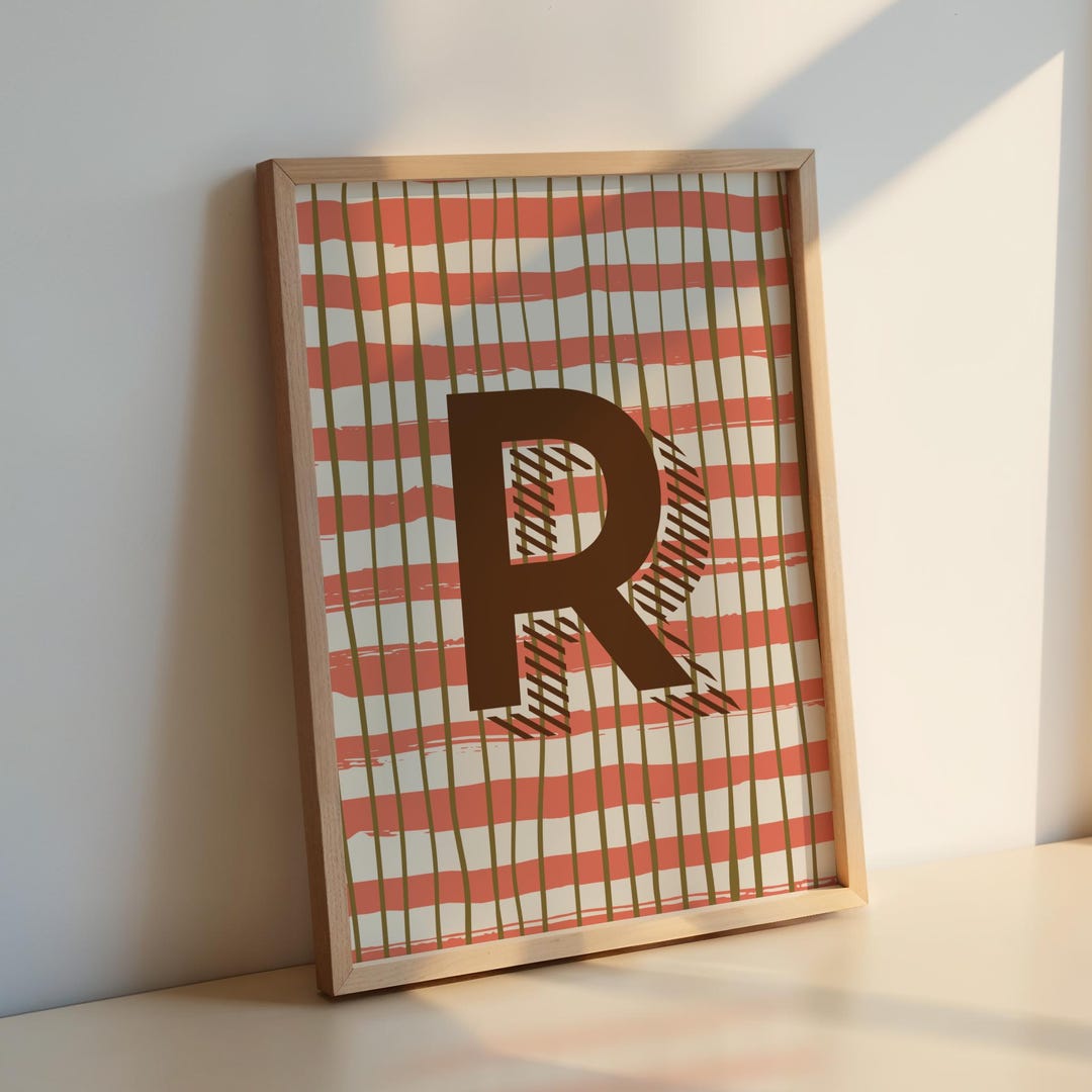 Alphabet Printable Letter R • Wall Art Print • Kids Room Letter R ...