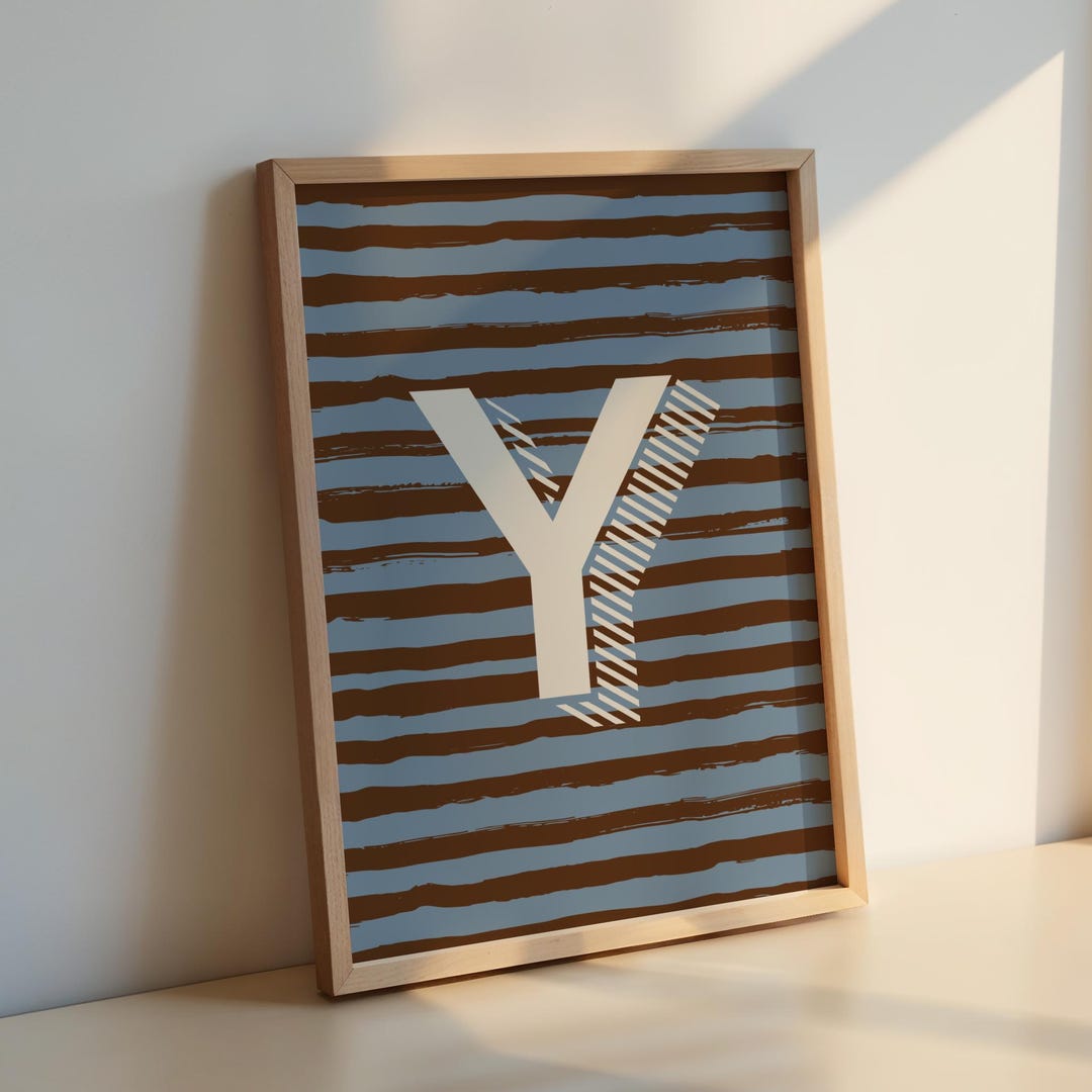Alphabet Printable Letter Y • Wall Art Print • Kids Room Letter Y ...